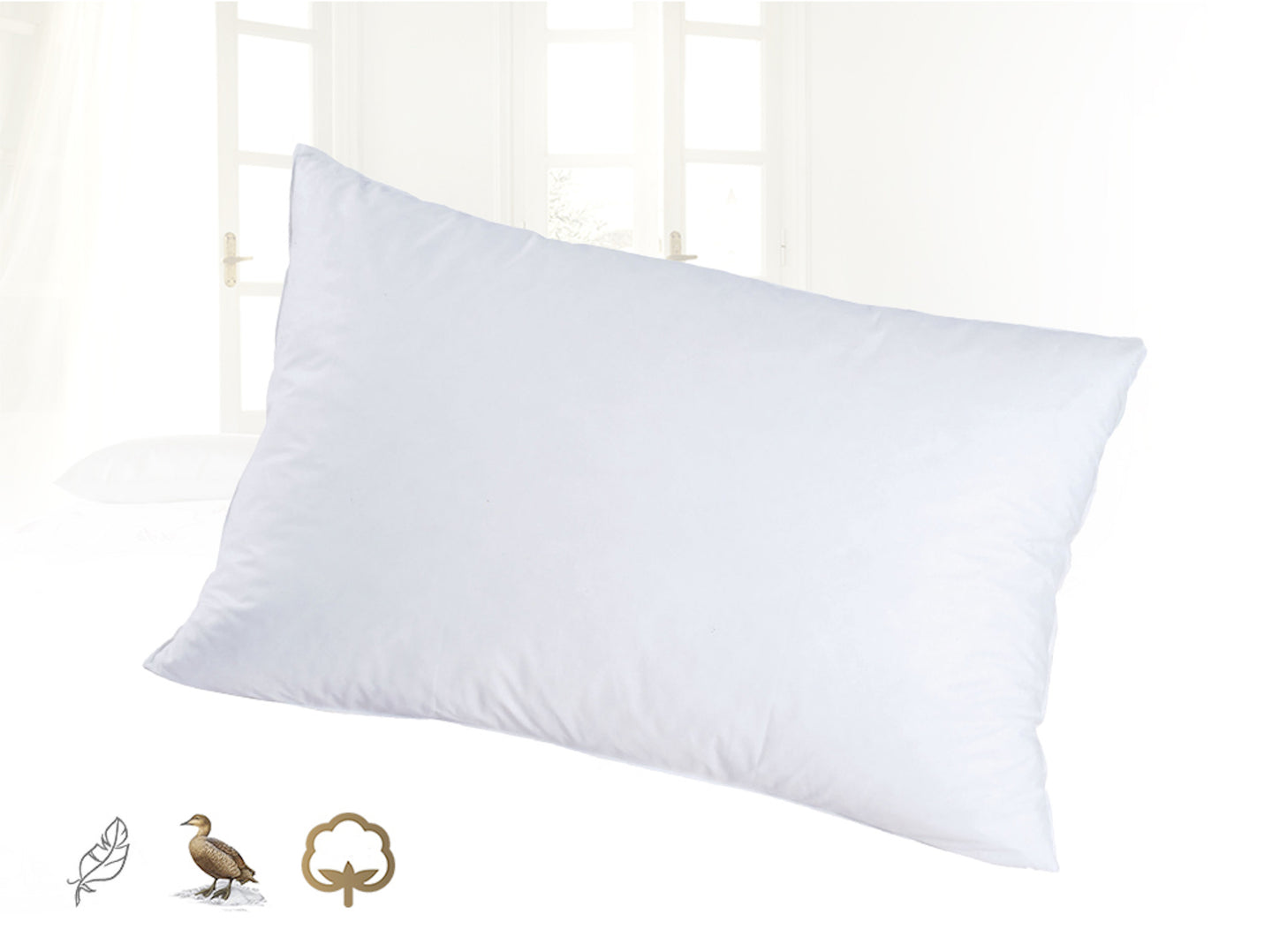 3 Chamber Pillows Eiderdown "Duke" – bedandroom